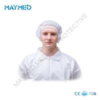 China 24inch PP Nonwoven Clip Disposable colorful Mob Cap single use ISO13485/9001 for sale