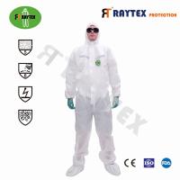 China Type 5/6 Disposable Microporous Medical Coverall with SMS Back Design breathable confortable soft for sale