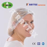 China Colorful Disposable PP Non Woven Mob Cap anti duty against  hair hear protective mushroom caps ISO13485 for sale