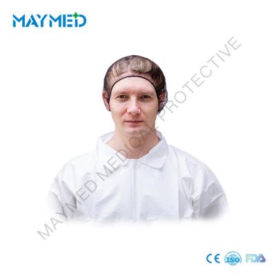 China 21 inch Nylon Nonwoven Hairnet Disposable ISO13485 for food industry and anti dust for sale