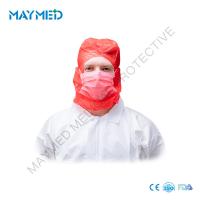 China Disposable Surgical Caps PP Nonwoven Hood With Mask anti dust ISO 13485 for sale