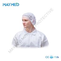 China Colorful Disposable PP Non Woven Mob Cap anti duty against  hair hear protective mushroom caps ISO13485 for sale