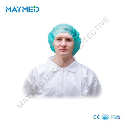 China Nonwoven Non sterile PP Double Elastic Bouffant Disposable Surgical Caps ISO13485/9001 for sale