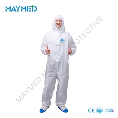 China 65gsm Microporous Disposable Coverall For Hospital for sale