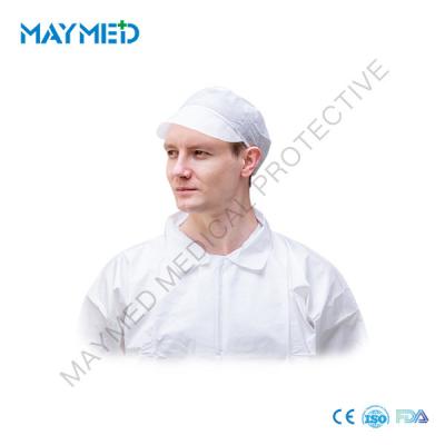 China 40/80g PP Snood Disposable Head Caps White Color for sale