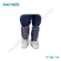 China PE Plastic Transparent Long Disposable Boot Covers for sale