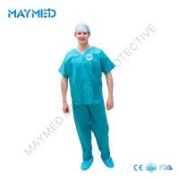 China SMS Disposable Scrub Suits Uniform For Hospital S-3XL for sale