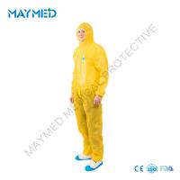 China Single use Chemical jumpsuit protective work wear Type 3B  EN14605 EN14126 from factory directly for sale