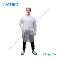 China Doctor Nonwoven PP Disposable Lab Coats 25-70g for sale