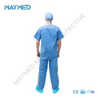 China Unisex Disposable SMS Gown Surgical Scrub Suit for sale