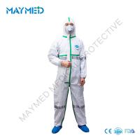China Type 4 5 6 Microporous Disposable Coverall With Reflective Stripe EN1149 for sale