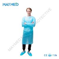 China Disposable SMS PE Thumb Up Medical Protective Apron AAMI PB70 LEVEL 3 for sale
