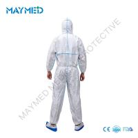 China Liquid Chemicals Resistant Disposable Microporous Coveralls With Hood Type 4/5/6 for sale