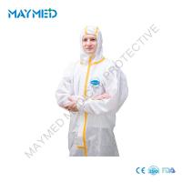 China ISO 13485 Type 4 5 6 Disposable PPE Work Protective Jumpsuit With Sealed Seam for sale