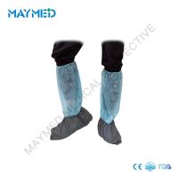 China Medical CPE with Super Sticky Nonwoven Disposable Boot Covers for sale