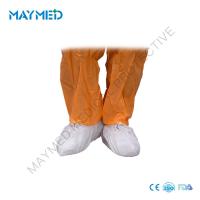 China Super Sticky PP PE Anti Skid Disposable Surgical Shoe Covers 15*36cm for sale