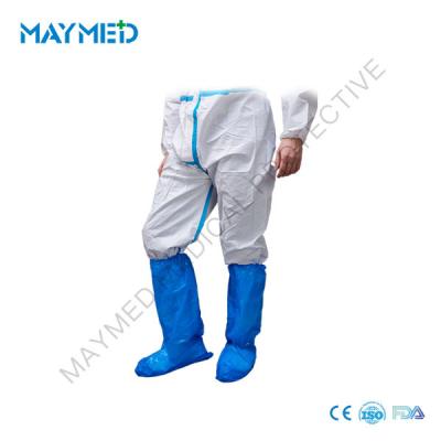 China Disposable Waterproof Protective Medical CPE Shoe Bootie Covers for sale