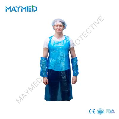 China 0.10mm Medical Isolation PE Disposable Plastic Apron for sale