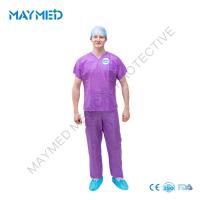 China Disposable SMS Medical Scrub Suits Antistatic Shirt And Pants for sale
