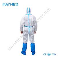 China ISO 13485 Type 4 5 6 Disposable PPE Work Protective Jumpsuit With Sealed Seam for sale