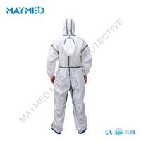 China Type 4B 5B 6B Disposable Protective Coveralls With Back Hole for sale
