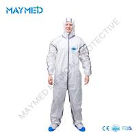 China Type 4B 5B 6B Disposable Protective Coveralls With Back Hole for sale
