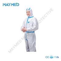 China Type 4 5 6 65gsm Microporous Chemicals Resistance Coverall for sale