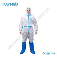 China ISO 13485 Type 4 5 6 Disposable PPE Clothing Disposable Microporous Coverall for sale