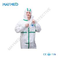 China Type 4 5 6 Chemical Resistant Disposable Protective Coveralls 65gsm for sale