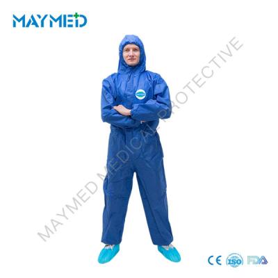 China 55gsm Type 5 6 SMS Disposable Protective Coverall For General Protection for sale