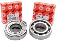 China Double Row Deep Groove Ball Bearing 6206 C3 30mm Inner Dimension Stamping Steel Cage for sale