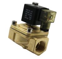 China Die Casting 2 Way Solenoid Valve Orifice 8mm DN08 Pressure 10MPa Brass Body Material for sale