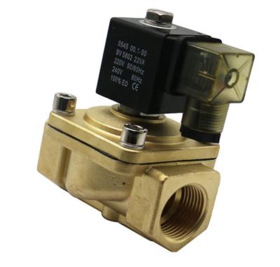 China Die Casting 2 Way Solenoid Valve Orifice 8mm DN08 Pressure 10MPa Brass Body Material for sale