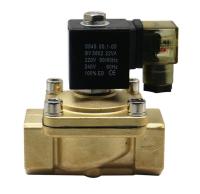 China Die Casting 2 Way Solenoid Valve Orifice 8mm DN08 Pressure 10MPa Brass Body Material for sale