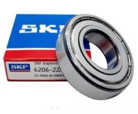 China SKF 6206 2Z Deep Groove Ball Bearing 30x62x16mm Sealed Z1 Noise Level for sale