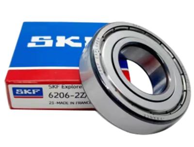 China SKF 6206 2Z Deep Groove Ball Bearing 30mm ID 62mm OD Sealed for sale