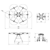 China IP65 Commercial Multicopter Drone Waterproof 10kg Loading 6 Rotor 12S for sale