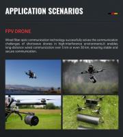 China FPV Drone Kit 30km Fiber Reel 100 km/h Deployment Speed Anti-Interference for sale