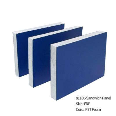 China Eco Friendly PET Foam Closed Cell Honeycomb Core Sandwich Panel 2000mm Length for sale