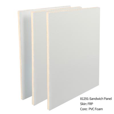 China PVC Foam Sandwich FRP Composite Panel Lightweight High Strength 2000x1000mm for sale