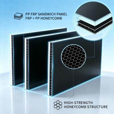 China FRP PP Honeycomb Laminated Panels Lightweight High Strength Crack-Proof Long Service Life for sale