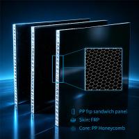 China Lightweight PP Fiberglass Honeycomb Composite Panels Corrosion Resistant Damp-Proof Durable for sale