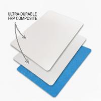 China FRP Flat Panels Textured Style Impact Resistant Durable Lightweight Sheets for sale