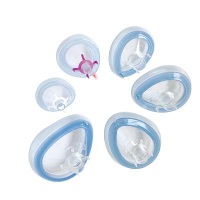 China Head Strap Medical Disposable Products Ventilation Anesthesia Mask PVC Free for sale