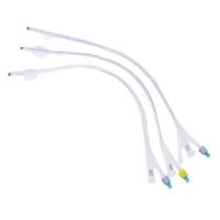 China 16 Fr 24Fr Medical Disposable Products Silicone Rubber Latex Foley Balloon Catheter 2 Ways for sale