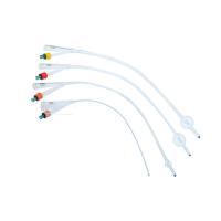 China 2 Ways 16 Fr 24Fr Silicone Rubber Latex Foley Catheter Medical Tube Balloon CE ISO for sale