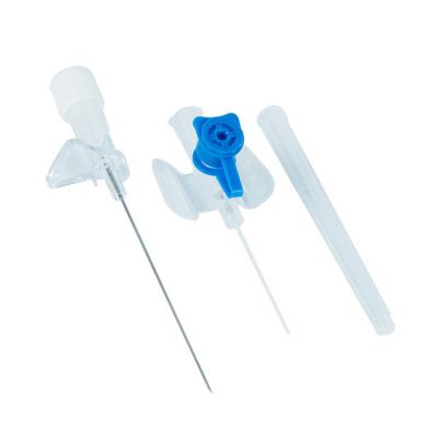 China 200mm 14G 20G G20 Top Iv Set Cannula Needle With Port Small Butterfly Wings Type for sale