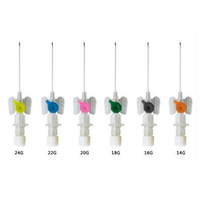 China Plastic Iv Cannula 14G 16G 18G 20G 22 24G Size And Color Safety for sale