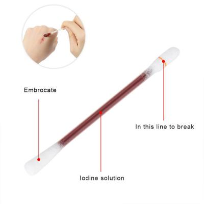 China Disposable Professional Iodine Disinfeting Cotton Swab For Sterile for sale