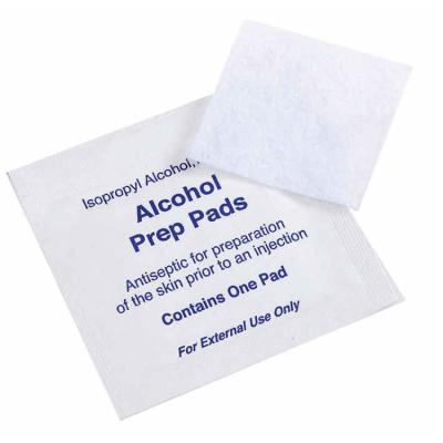 China OEM Custom Non Woven Mini Alcohol Prep Pads With 70% Isopropyl Alcohol for sale